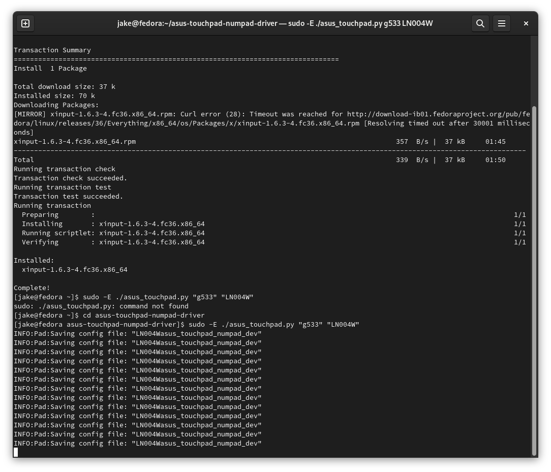 [Bug]: configparser.NoSectionError · Issue #68 · asus-linux-drivers/asus-numberpad-driver · GitHub