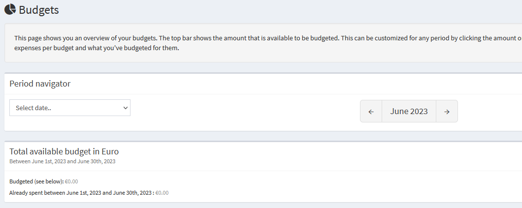 Budgets progress bar data and "Left to spend" in index page data not ...
