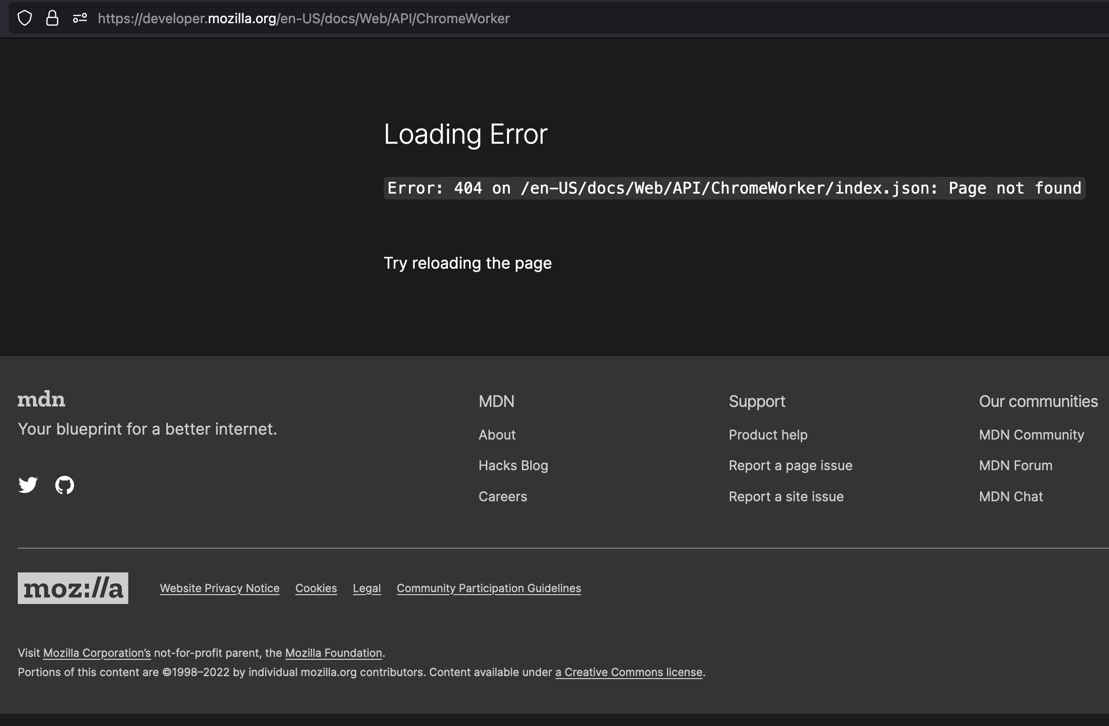 Broken page layout when page not found · Issue #5853 · mdn/yari · GitHub