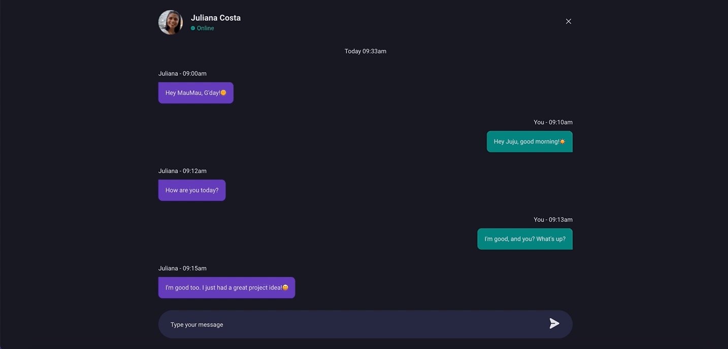 GitHub - julianacostaS/Chat: A modern and fully responsive chat UI ...