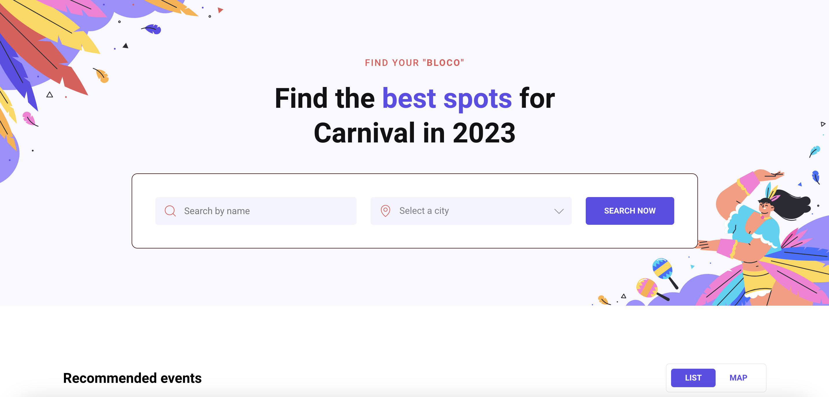 GitHub - julianacostaS/CarnivalBlocks: Webpage to find the best spots to enjoy Carnival in Brazil.
