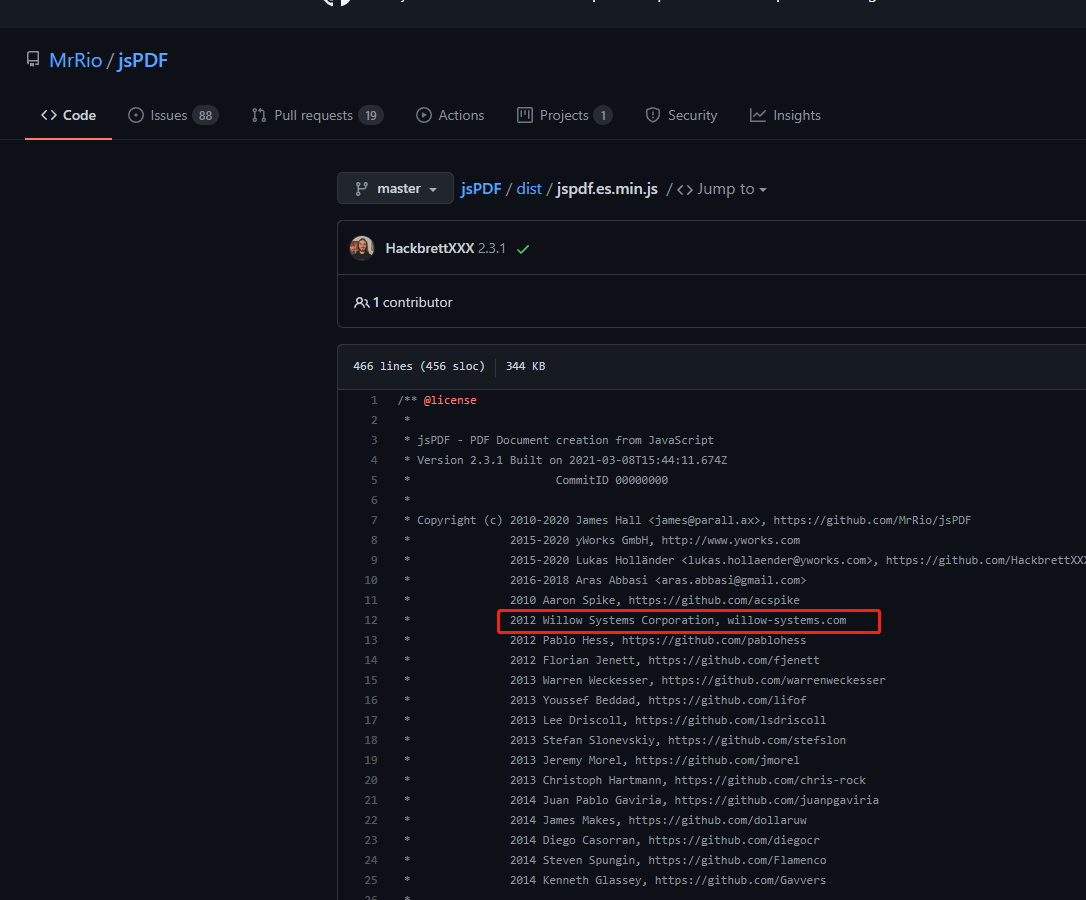 I found the gambling site address in a comment at the beginning of the ...