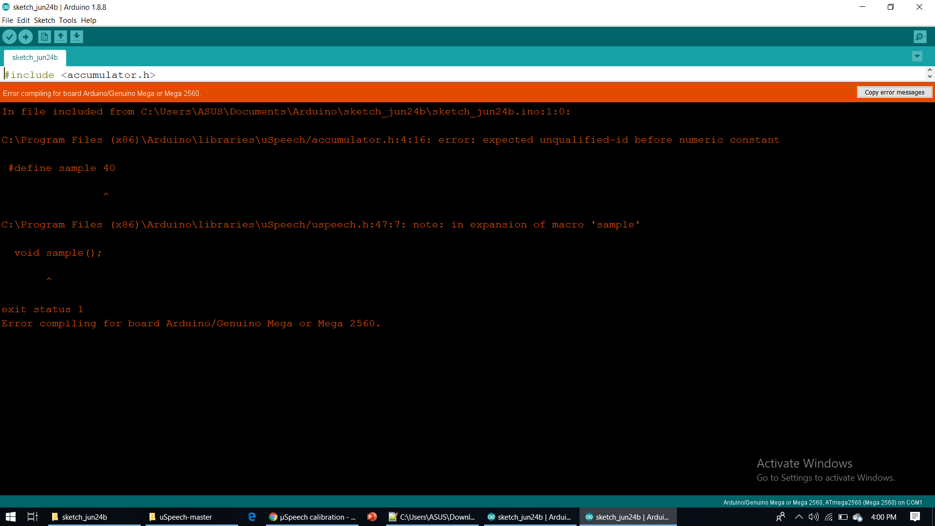 It Is Not Compiling · Issue 51 · Arjo129uspeech · Github 