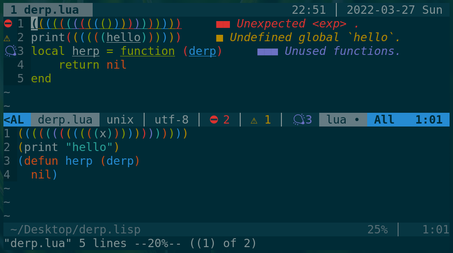 Colours messed up in Common Lisp · Issue #101 · p00f/nvim-ts-rainbow ...