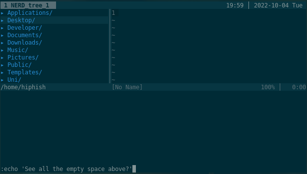 NERDTree menu keeps consuming screen space · Issue #20486 · neovim/neovim · GitHub