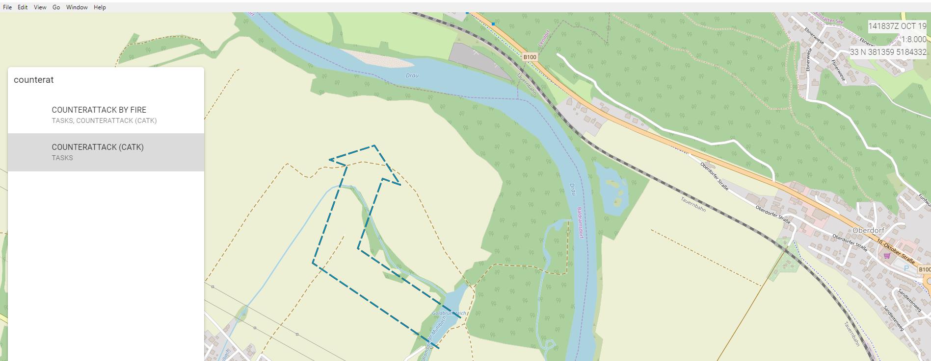 Tactical graphic "Counterattack" not displayed correctly on the map ...