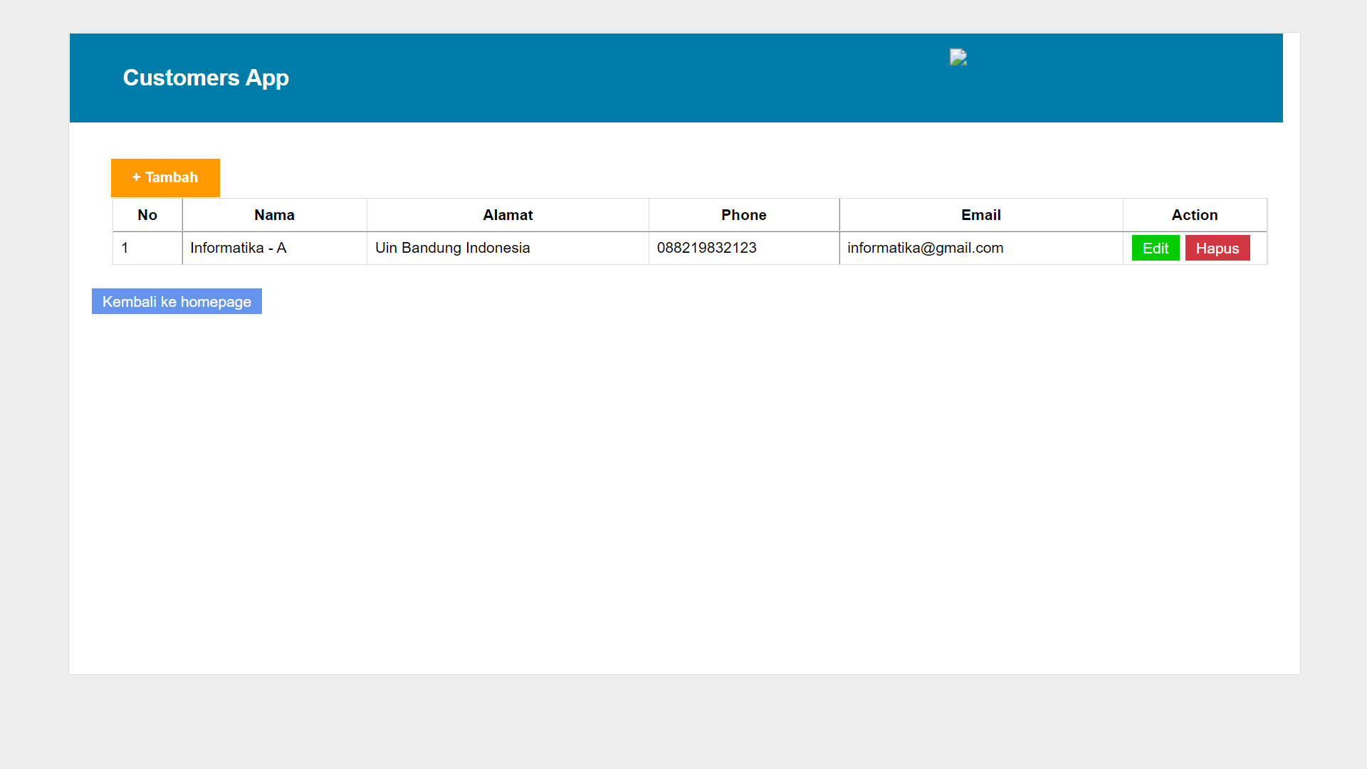 GitHub - AmmarTaradifa/CustomerApp-Cassandra: UAS Mata Kuliah Manajemen Basis Data