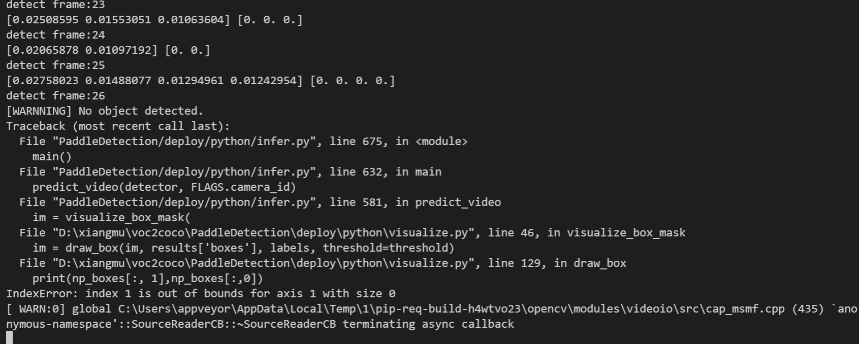 paddleDetection视频流检测问题 · Issue #4169 · PaddlePaddle/PaddleDetection · GitHub