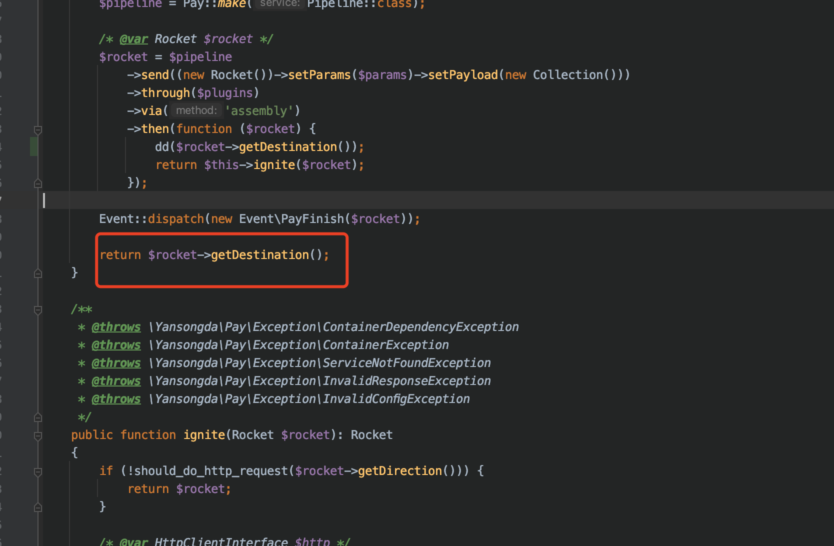 v3版的支付宝app支付返回空看代码直接走的 return $rocket->getDestination(); · Issue #622 · yansongda/pay · GitHub