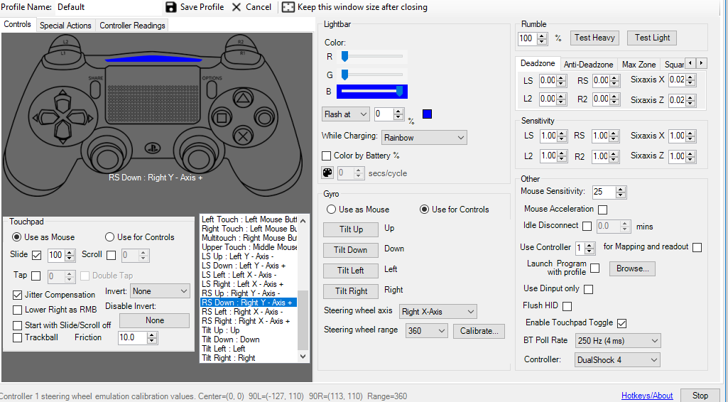 Z rotation not working · Issue #739 · Ryochan7/DS4Windows · GitHub