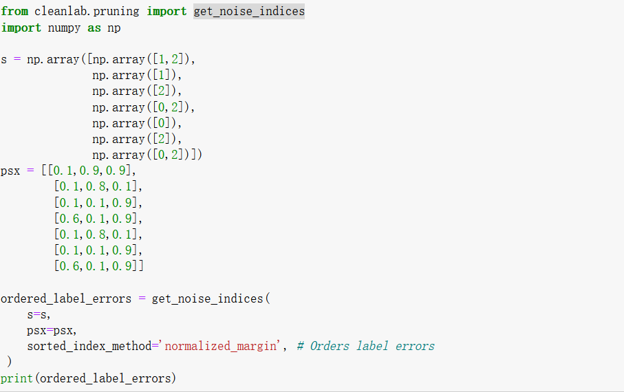 Multi-label Classification, getting Y class error. · Issue #55 · cleanlab/cleanlab · GitHub