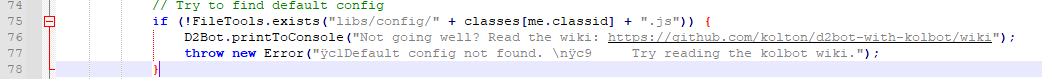 default config not found 오류 · Issue #3147 · kolton/d2bot-with-kolbot · GitHub