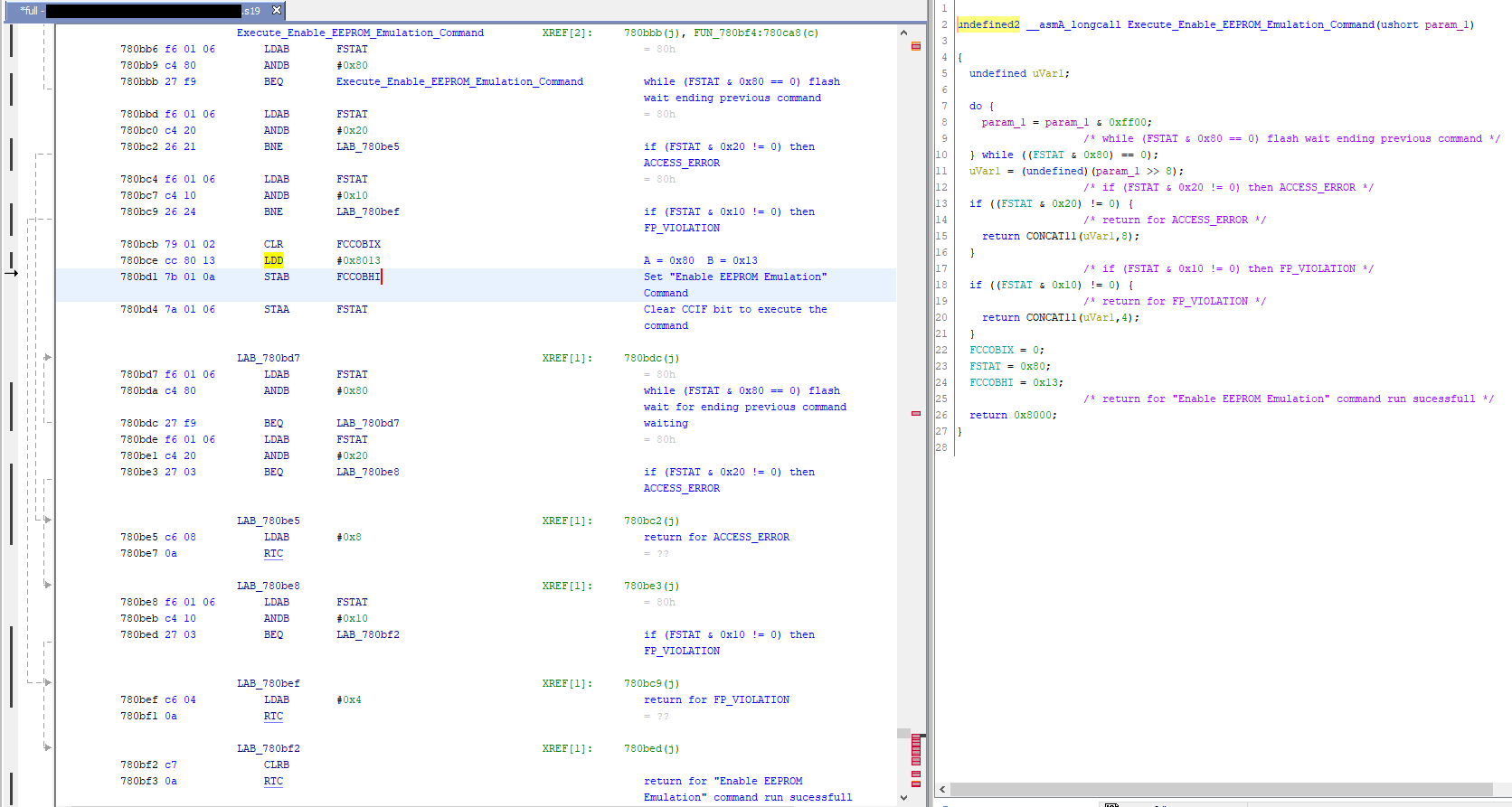 HCS12X: LDD STAB STAA wrong command order in decompile view · Issue ...