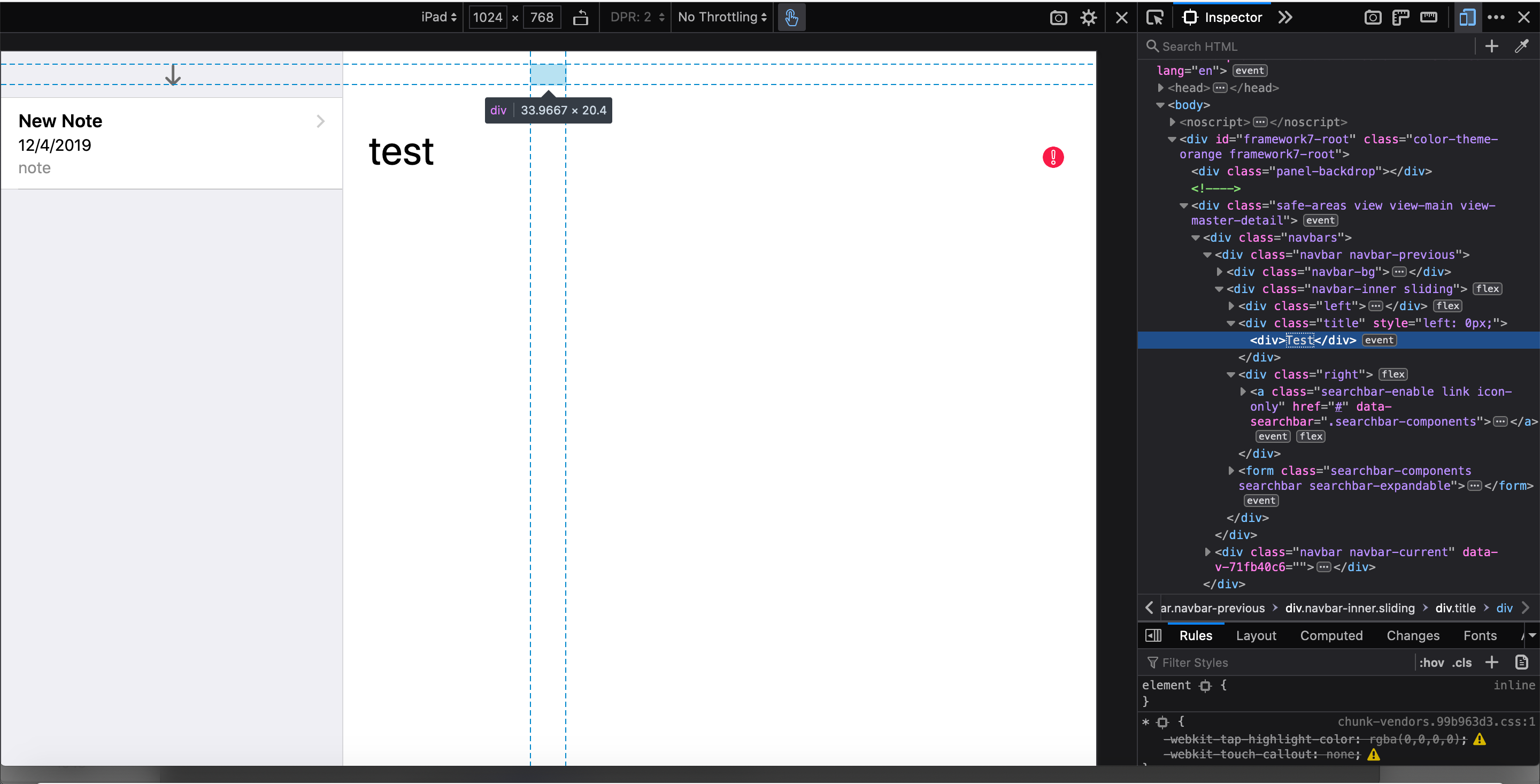 Navigation bar issues on iPad · Issue #3432 · framework7io/framework7 · GitHub