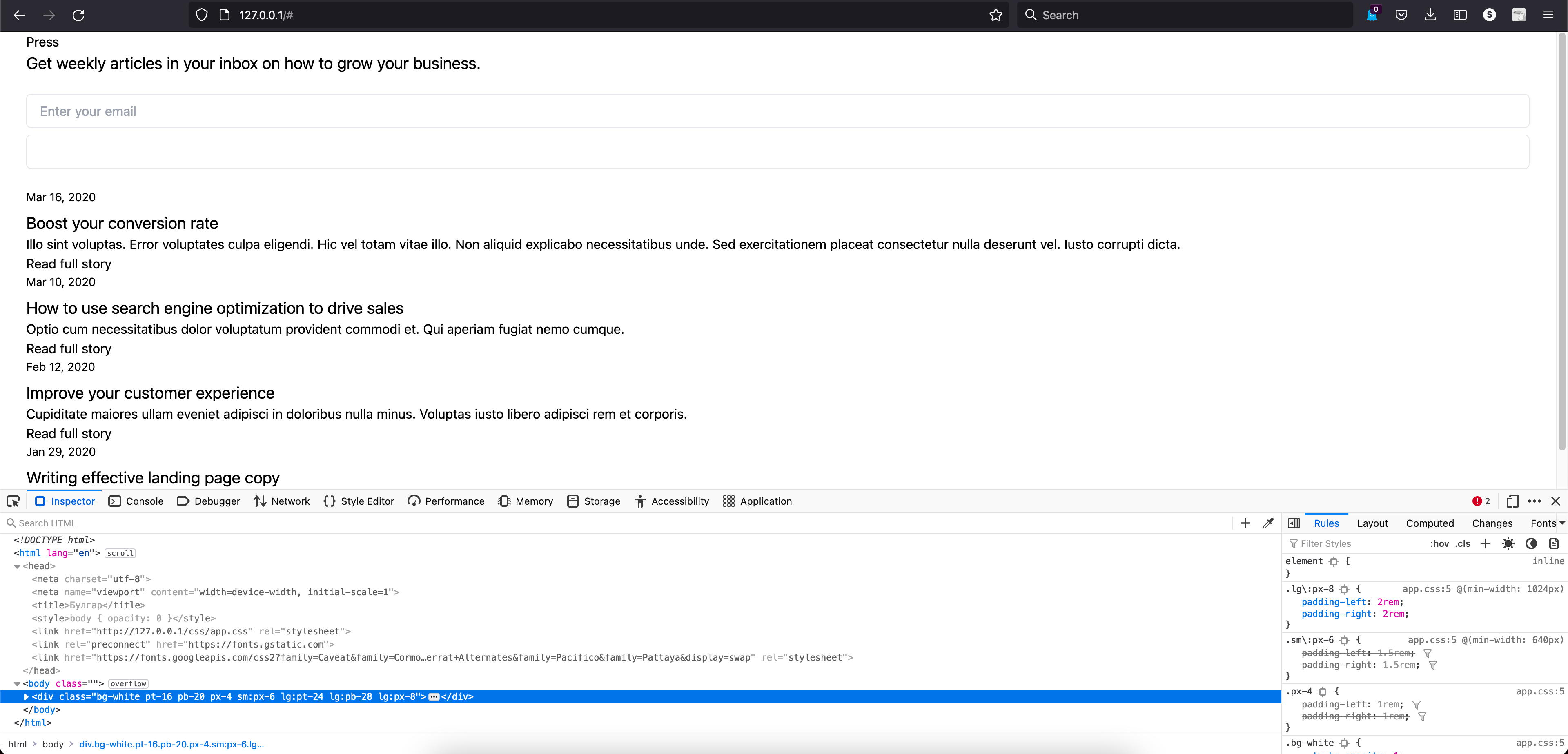 Misaligned Blog Section Component · Issue 1066 · Tailwindlabs Tailwindui Issues · Github