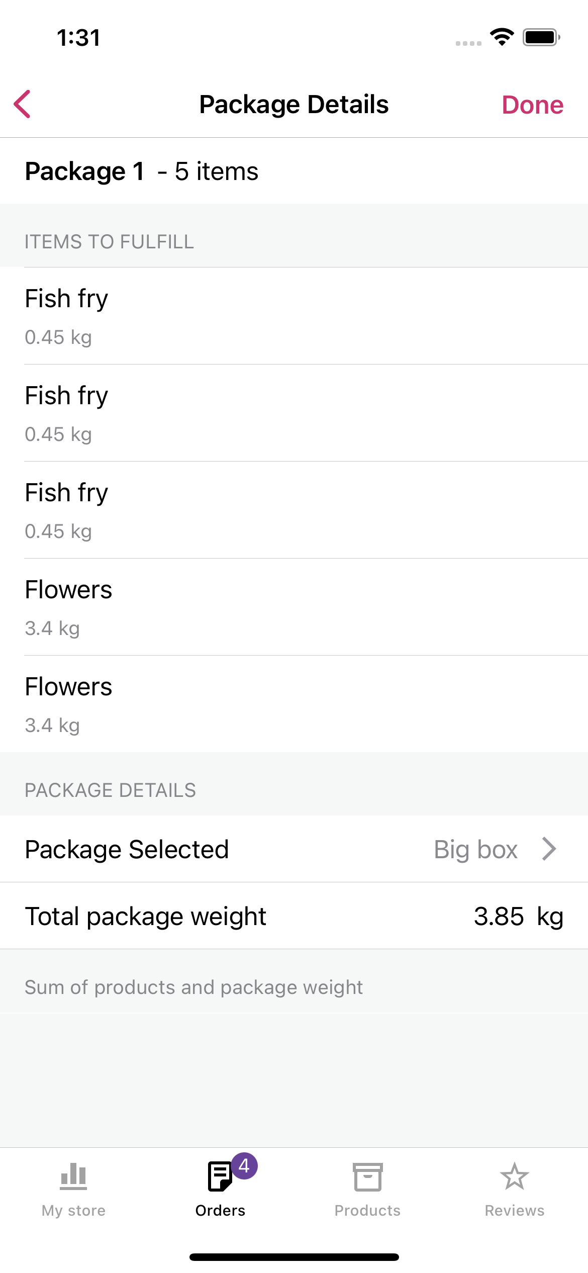 Shipping Labels Total Package Weight Should Include Weight Of Selected Package · Issue 4648