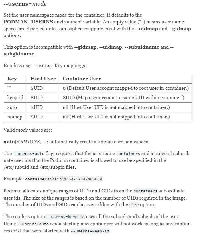 Podman Setting Ownership Of Data And Config Directories To Wrong Uid And Gid · Abraunegg Onedrive