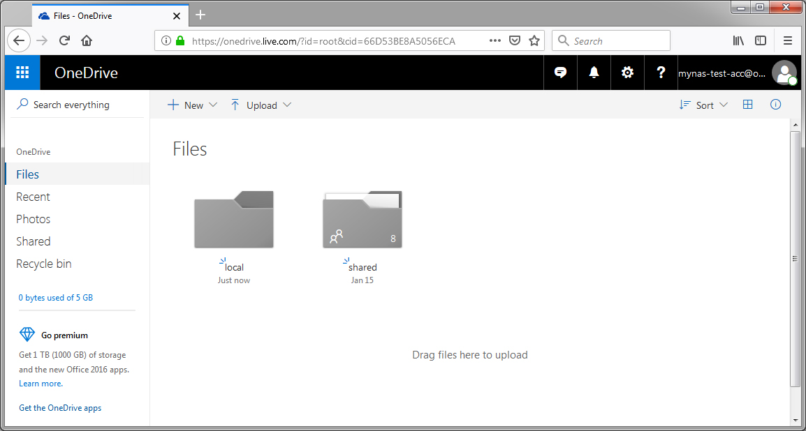Creating a folder on a shared personal folder appears successful but returns a JSON error ...
