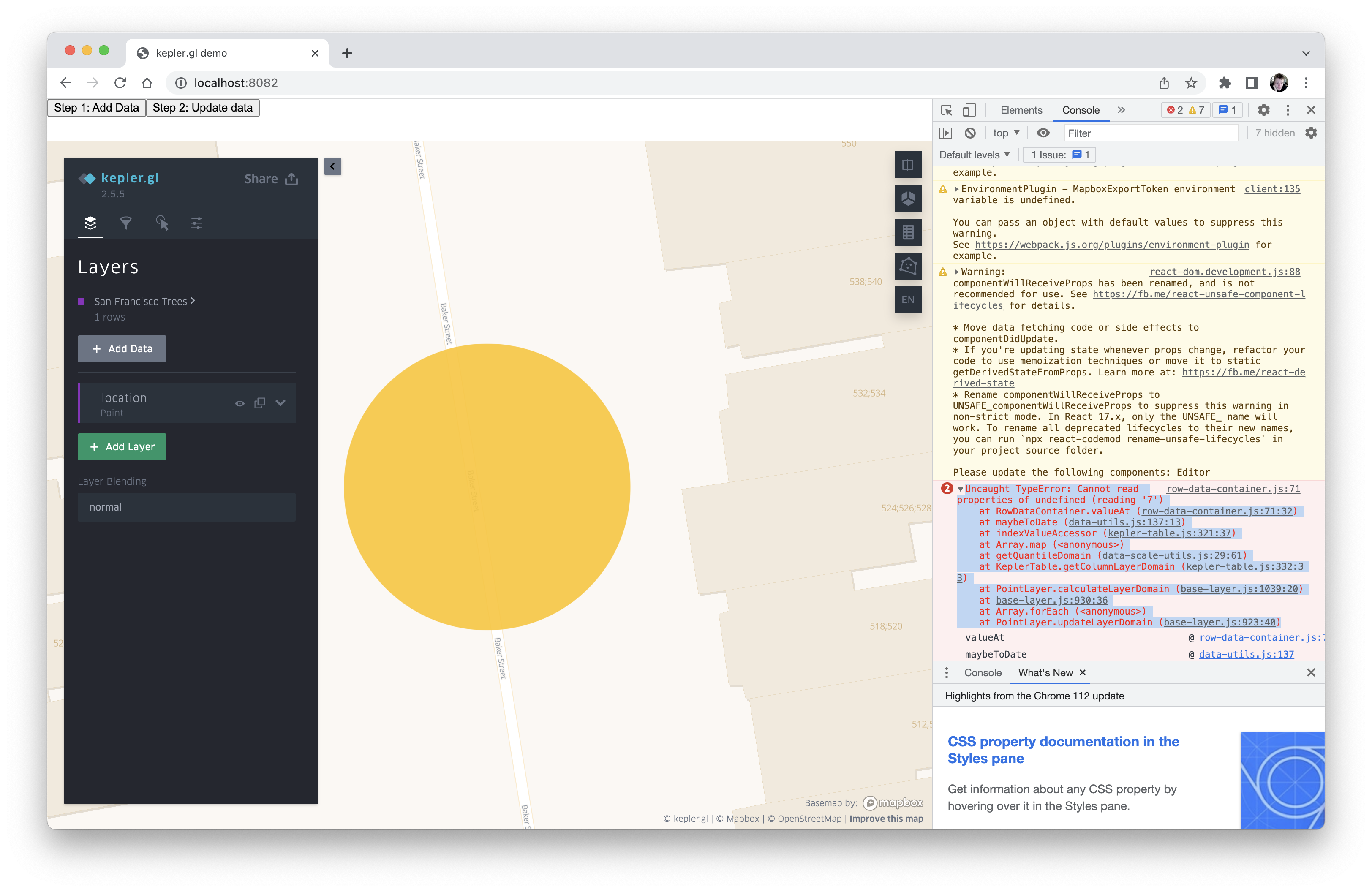 Error when dispatching addDataToMap to update dataset with the same id · Issue #2222 · keplergl ...
