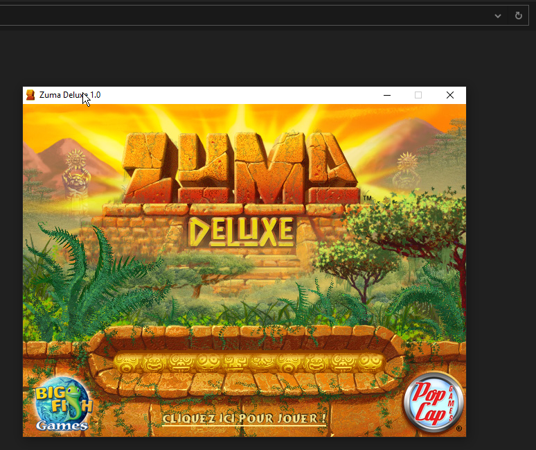 [Game]: Zuma Deluxe - the game bug in a corner of the screen · Issue ...