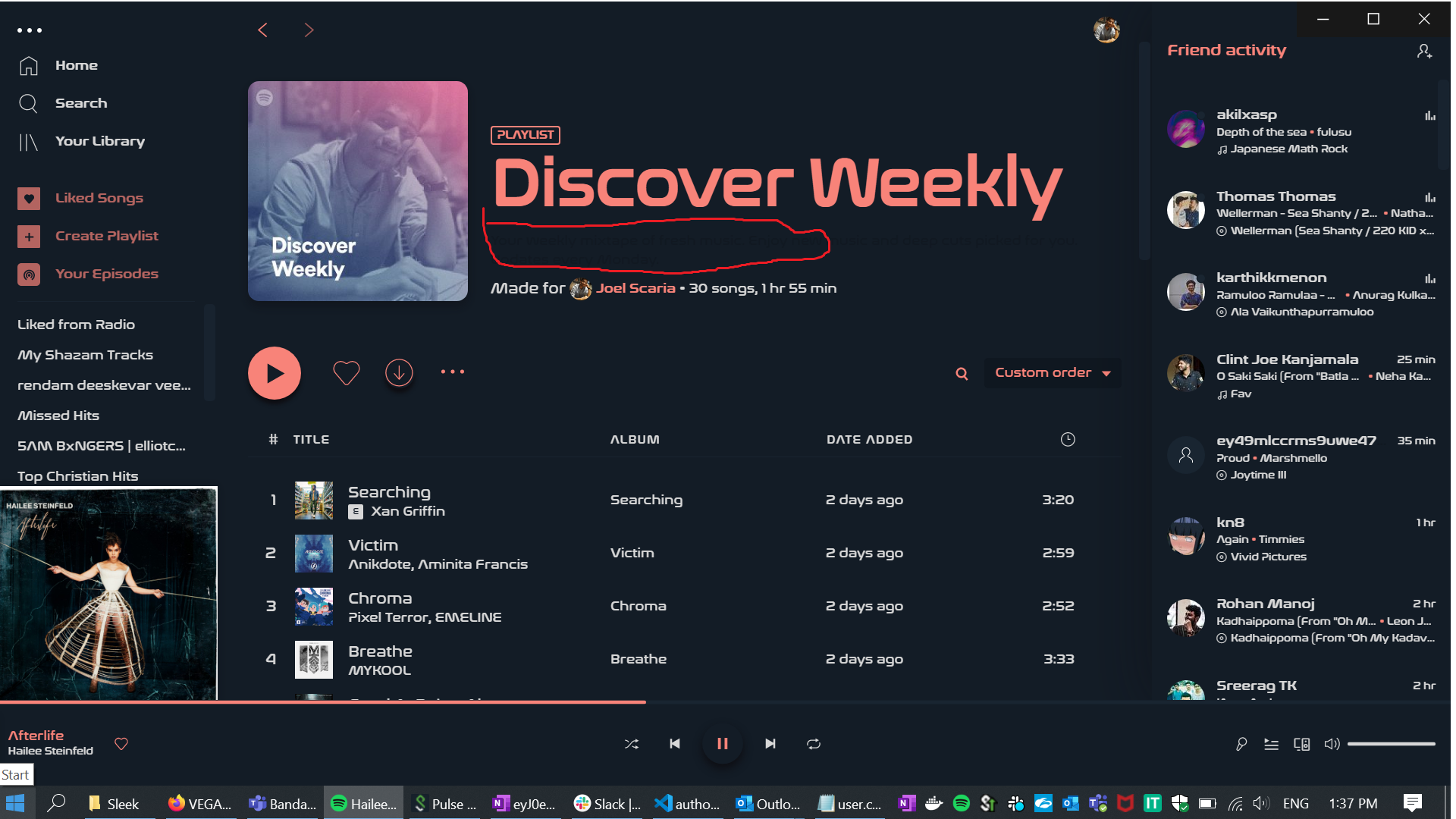 Unreadable text in Coral color scheme · Issue #490 · spicetify/spicetify-themes · GitHub