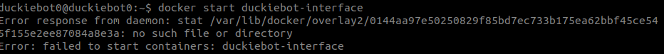 unable to start docker containers · Issue #305 · duckietown/docs-opmanual_duckiebot · GitHub
