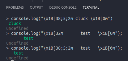 Debug Console ignores colors if in 8-bit/256-color format · Issue #67217 · microsoft/vscode · GitHub