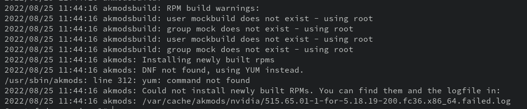 akmods attempting to call yum · Issue #341 · fedora-silverblue/issue-tracker · GitHub