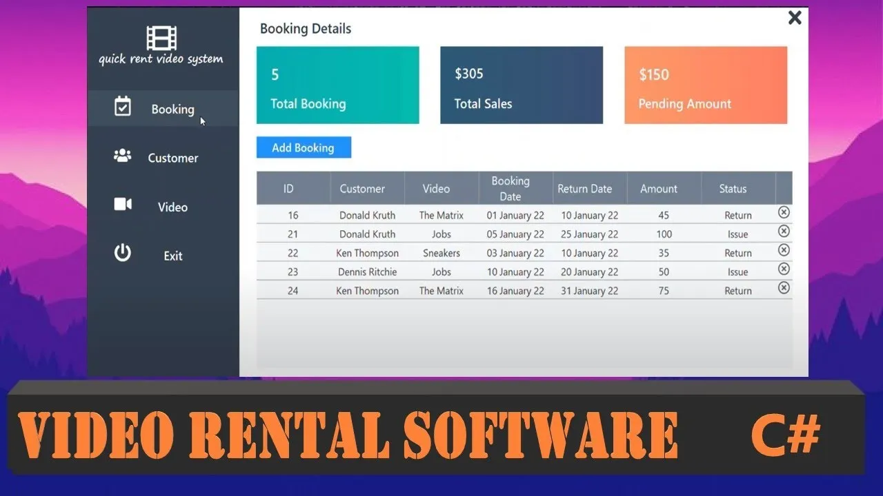 GitHub - devora371/quick_rent_software: C# Winform QuickRent Video ...