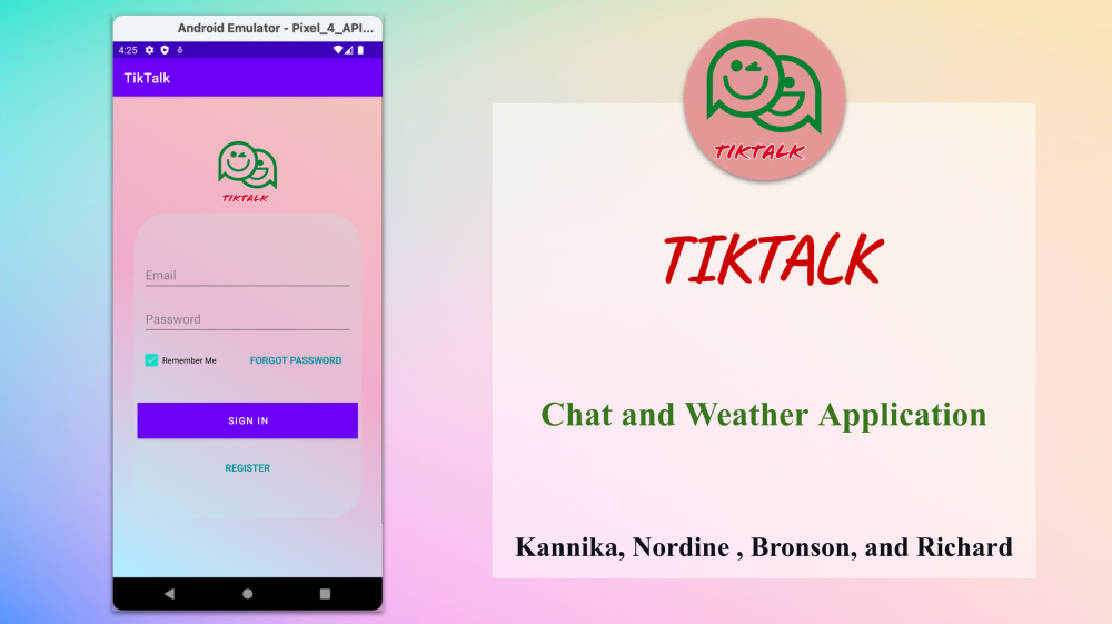 GitHub - S2Mazino/TikTalk: A messaging app with weather forecast