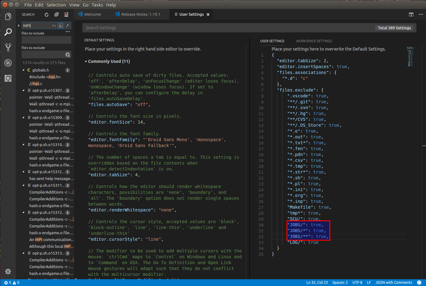 Find in Files files.exclude broken in 1.19.1 · Issue #40776 · microsoft ...