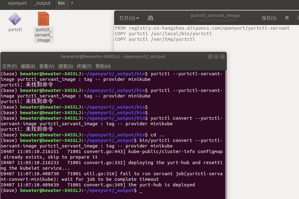 [Question] pods "yurt-hub-minikube" not found · Issue #251 · openyurtio/openyurt · GitHub