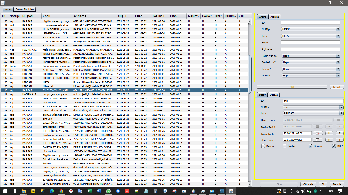 GitHub - hasanbilgintr/NotProgrami