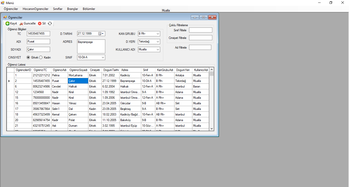 GitHub - hasanbilgintr/Ogrenci-Takip-Program