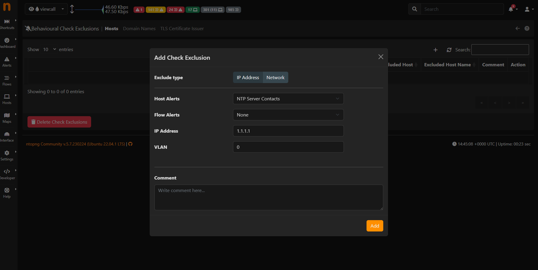 Wrong server detection: unexpected NTP server found · Issue #7313 · ntop/ntopng · GitHub