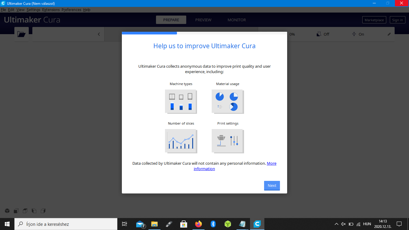 [4.8.0] Crashing at 3rd step when getting started · Issue #8936 · Ultimaker/Cura · GitHub
