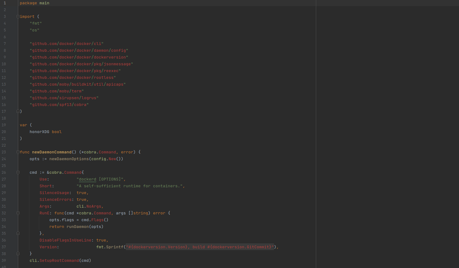 IDE doesn't recognize the moby repositiory as a Go project · Issue #43451 · moby/moby · GitHub