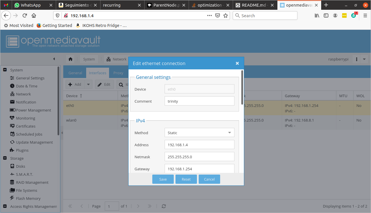 Storage > File Systems causes Pi to reboot · Issue #840 · openmediavault/openmediavault · GitHub