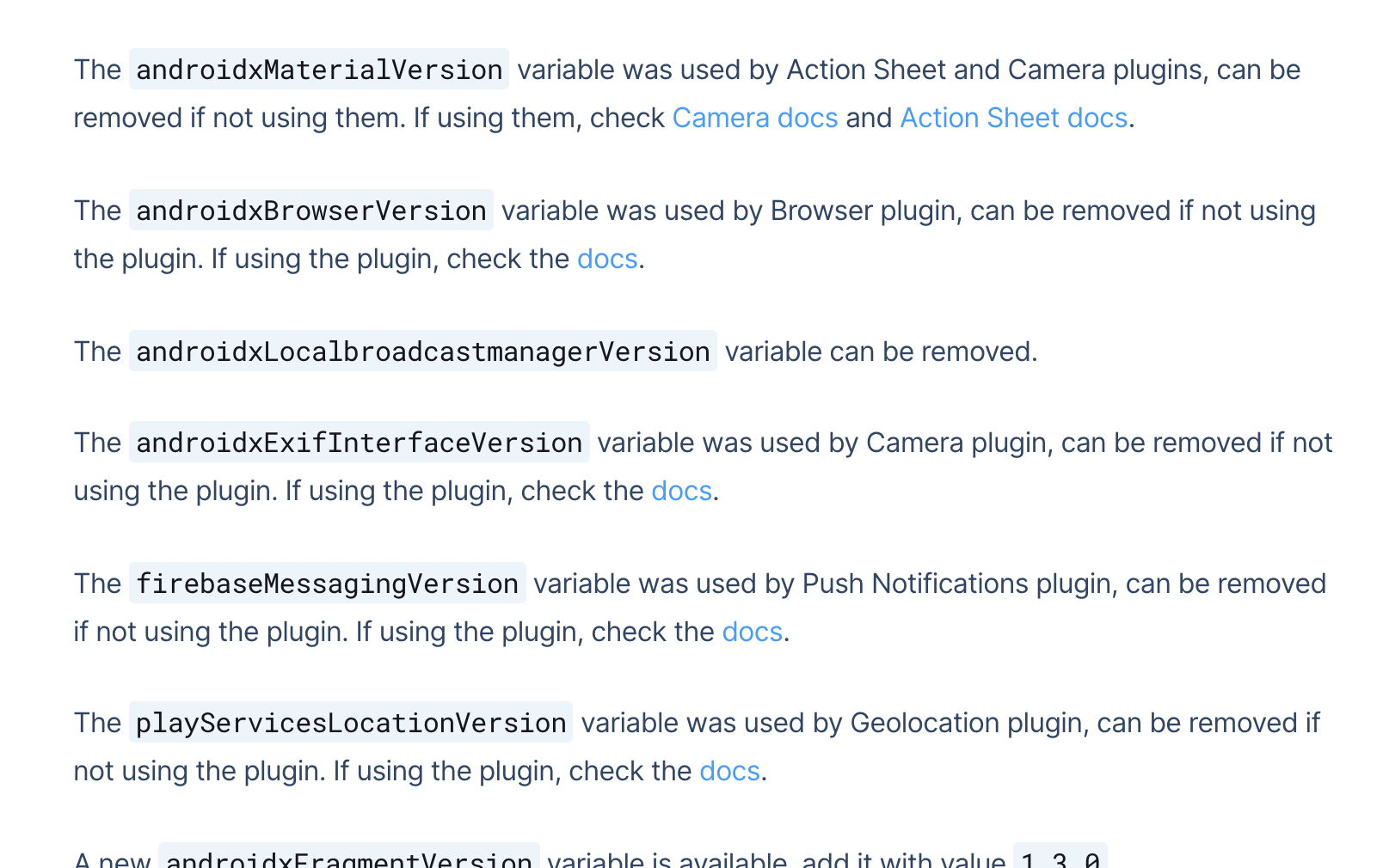 Links in upgrade docs aren't working · Issue #246 · ionic-team/capacitor-site · GitHub