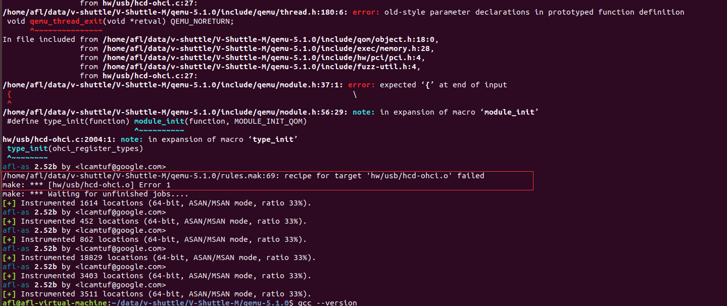 V-Shuttle-M make -j8 error · Issue #8 · hustdebug/v-shuttle · GitHub