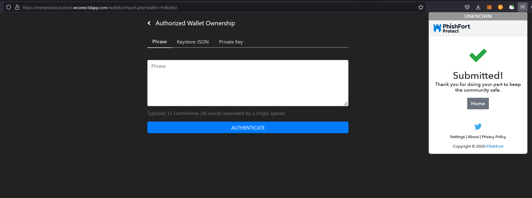 Update all.json by dubstard · Pull Request #1332 · polkadot-js/phishing ...
