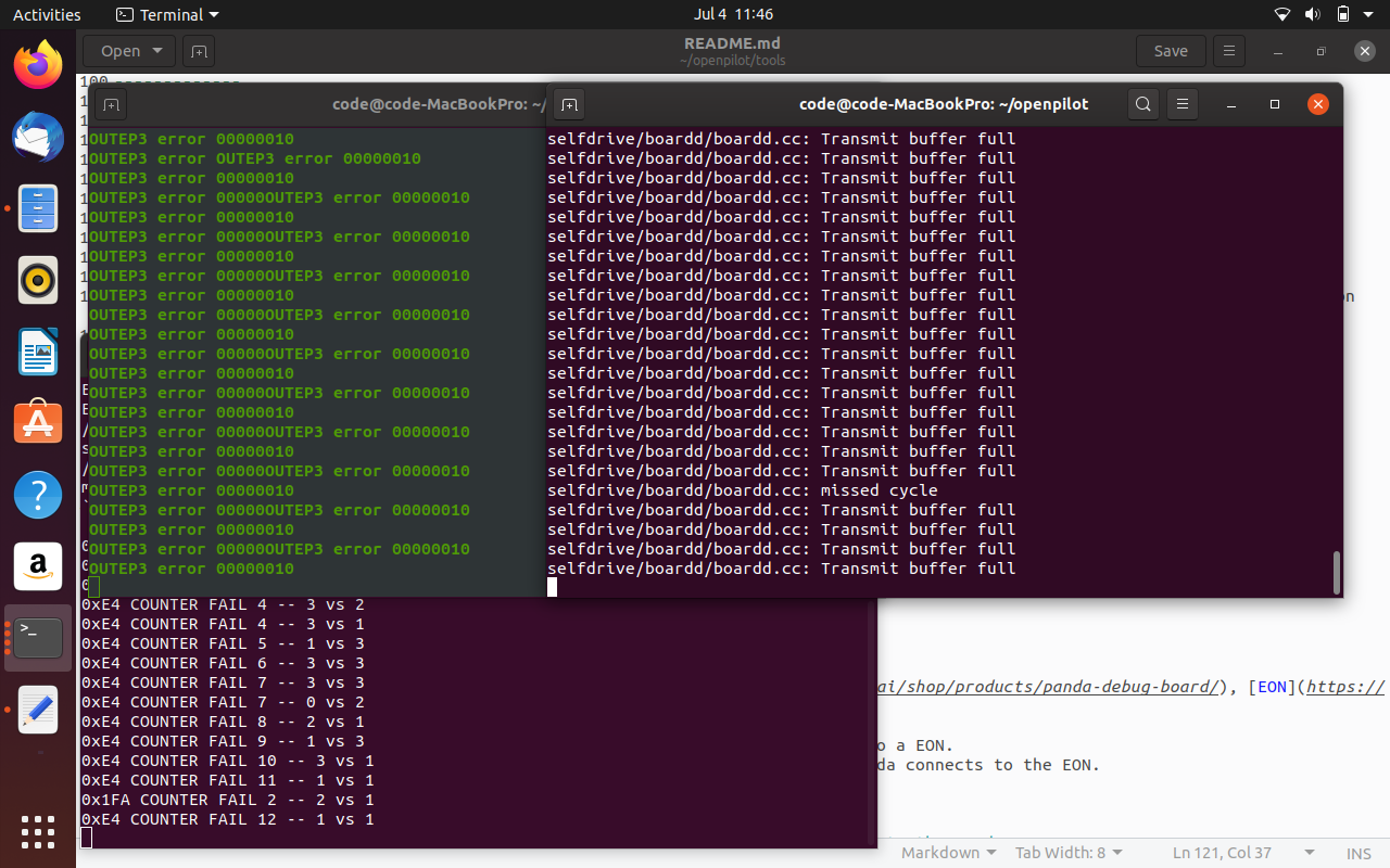 joystickd not working, transmit buffer full, output errors · Issue #1816 · commaai/openpilot ...