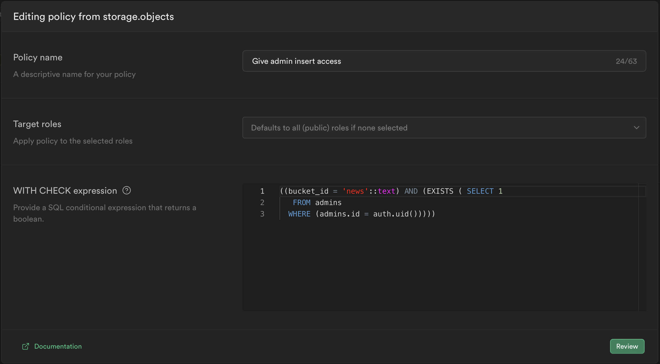 Access database table from storage RLS policy · supabase · Discussion #12339 · GitHub