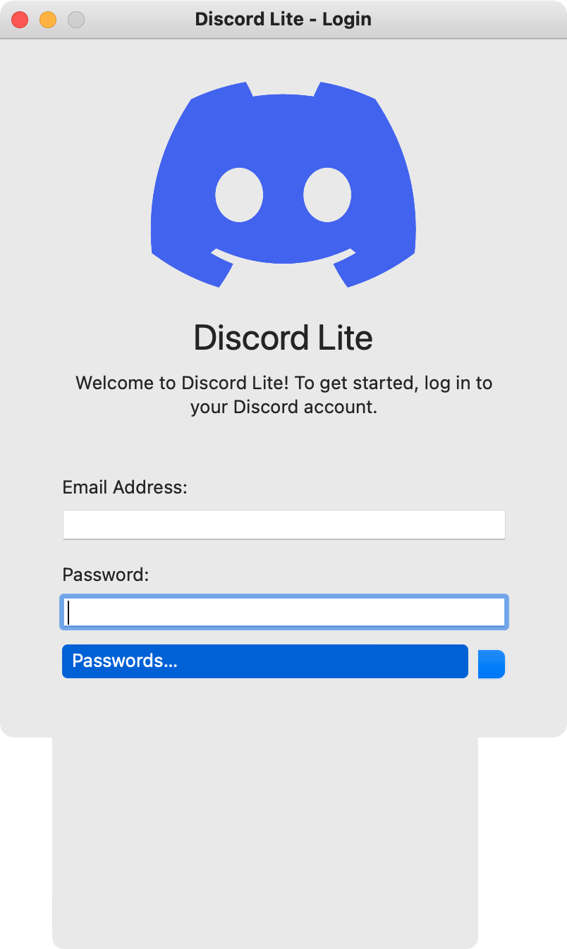Window narrower than passwords dialog · Issue #6 · dosdude1/discord-lite · GitHub
