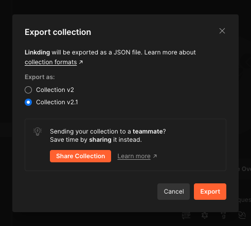 App: Export collection does not produce file (macOS) · Issue #12037 · postmanlabs/postman-app ...