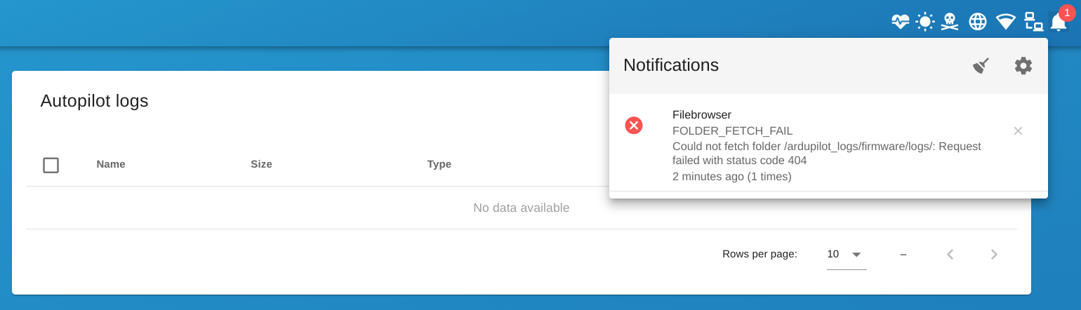 bug: Log browser gives "folder fetch fail" · Issue #2042 · bluerobotics/BlueOS · GitHub