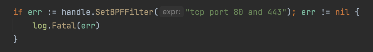 SetBPFFilter filter not work? · Issue #1100 · google/gopacket · GitHub