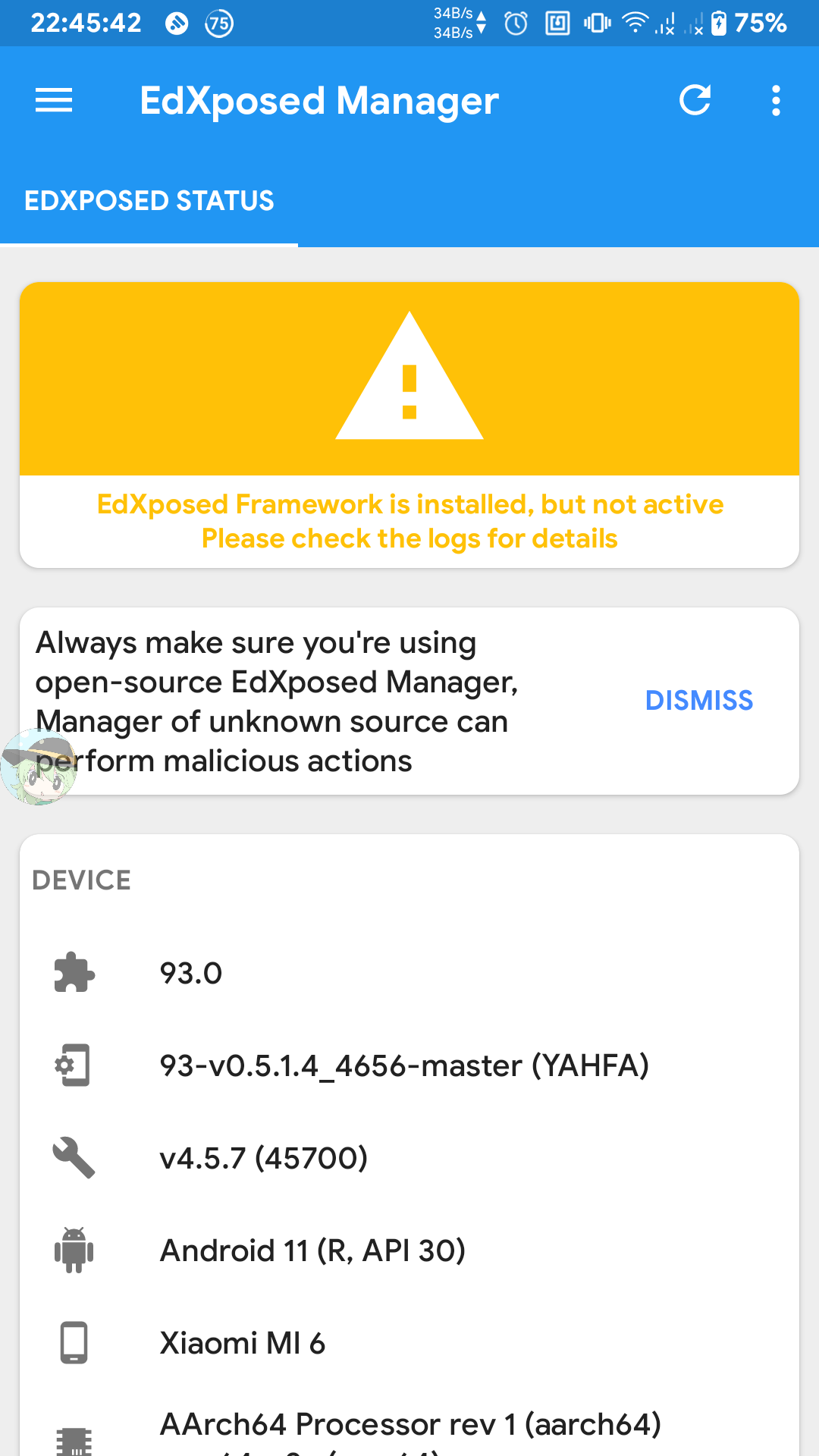 [BUG] EdXposed Framework is installed, but not active · Issue #756 · ElderDrivers/EdXposed · GitHub