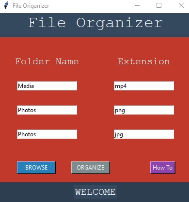 GitHub - UsamaKashif/FileOrganizer: Organize files in a certain folder