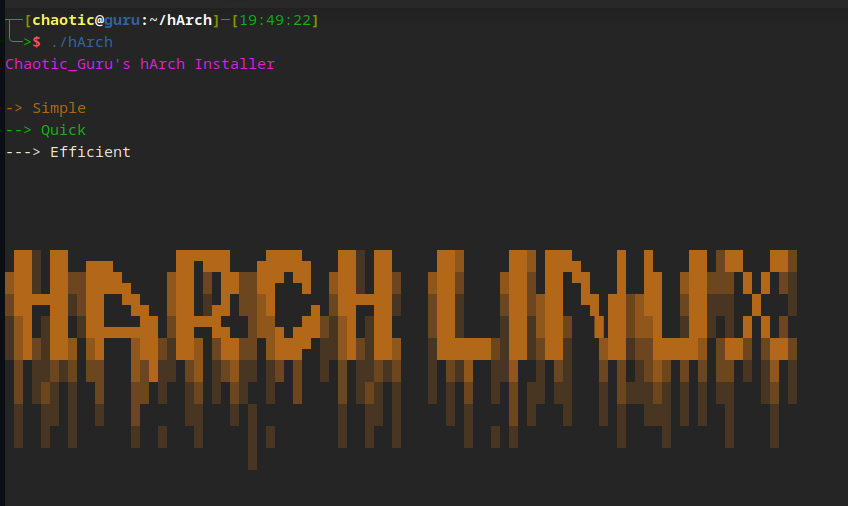 GitHub - ChaoticHackingNetwork/hArch: A simplistic Linux box, a ...